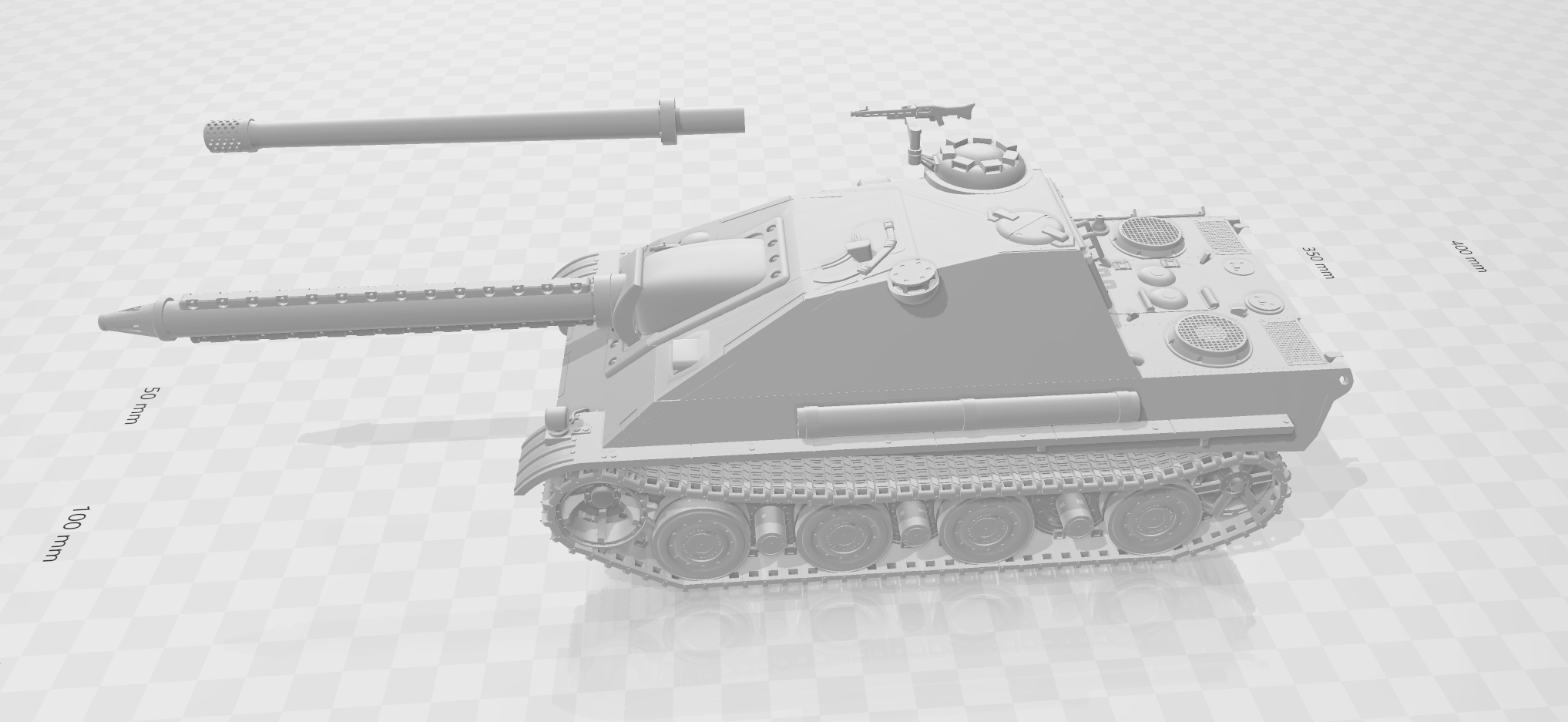 Descargar archivo STL gratis Jagdpanzer E-100 Krokodil/Nidhogg y Laserjagdpanzer E-100 Phonix ...