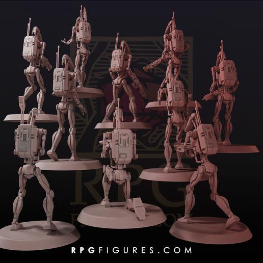 🤖 Galactic Wars | B1 Battle Droids Squad・ 3D File for 3D printing・Cults