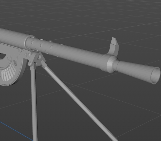 STL file French Chauchat machine gun digital model material 🔫 ・3D print ...