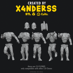 STL file • LEGION SCALE • TROOPER • FAN ART • STAR • CLONE • TROOPERS ...