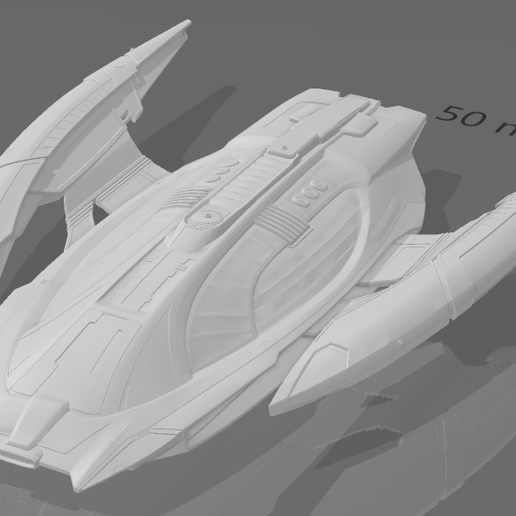 🖖 STO - Federation - Eagle-class raider・Free STL File for 3D printing・Cults