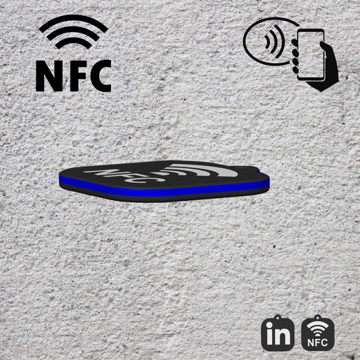 STL file Llavero NFC Linkedin 🖼️ (3MF)・3D printing design to download・Cults