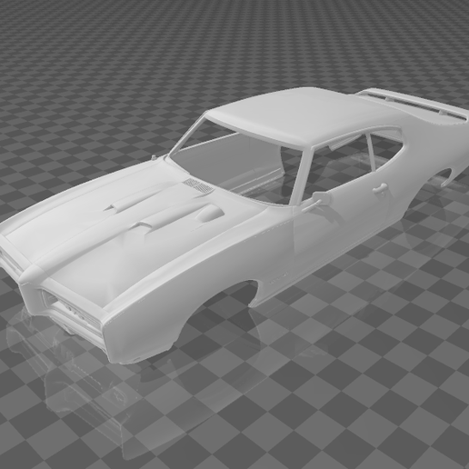🐚 Pontiac GTO 1969 Shell Body – Divided Parts for Easy Printing・ STL ...