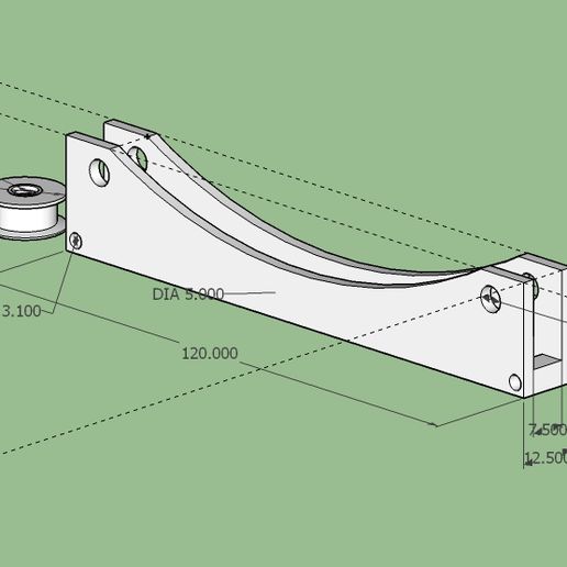 STL file filament spool dispenser 🪢 ・3D print design to download・Cults