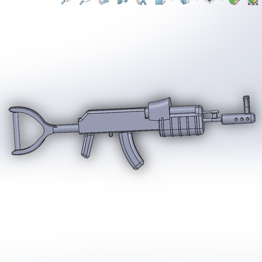 Download STL file Rust: AK47 • 3D print object • Cults