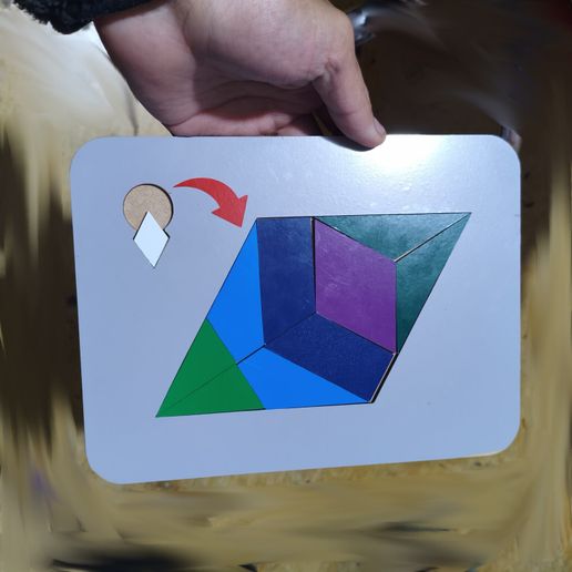🧩 Geometric rhombus puzzle・ 3D File for 3D printing and CNC machining ...