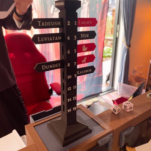 🎲 Initiative Tracker II・Free 3D File for 3D printing・Cults