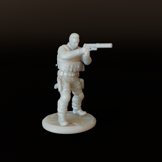 🎲 CHRIS REDFIELD | RESIDENT EVIL 7 | FAN MODEL・ 3D File for 3D printing ...