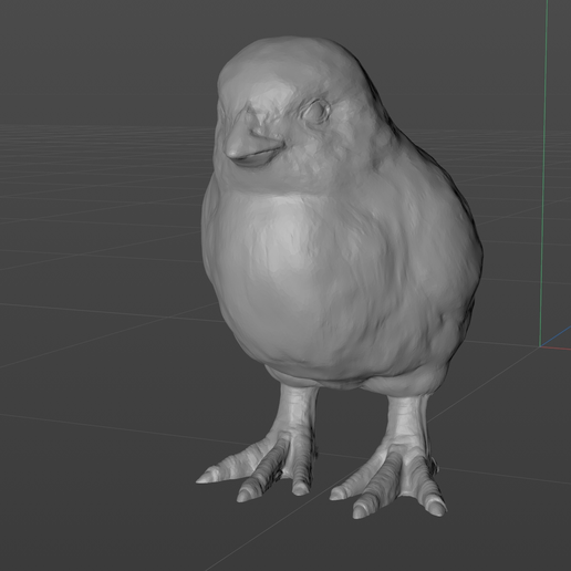 🐣 3D digital model of a chick・ STL File for 3D printing・Cults