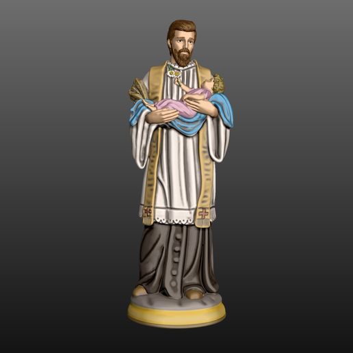👾 Satue of Saint Cayetano・ STL File for 3D printing・Cults