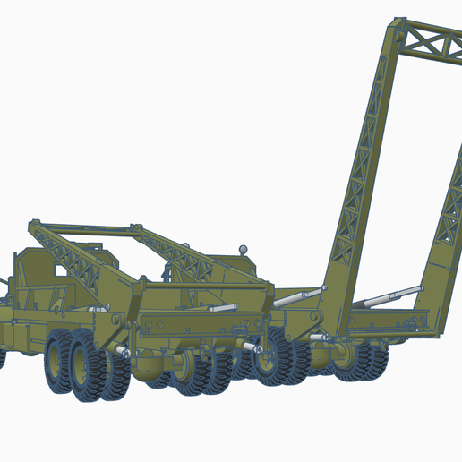🌉 Brockway B666 bridge erection truck・ STL File for 3D printing・Cults