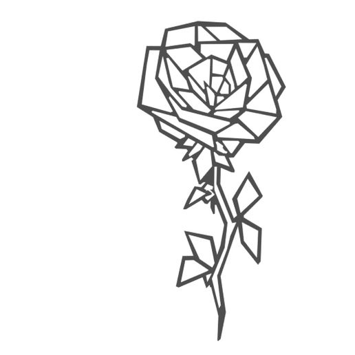 STL file ROSE GEOMETRIC 🌹 ・3D print design to download・Cults