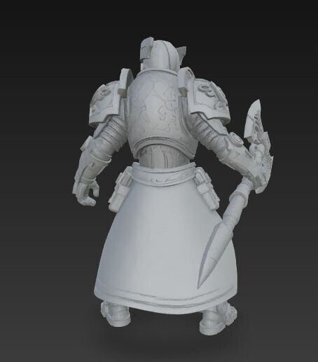 🦸 3D Printable Armored Sentinel: Mighty Warrior Figure – Symbol of ...
