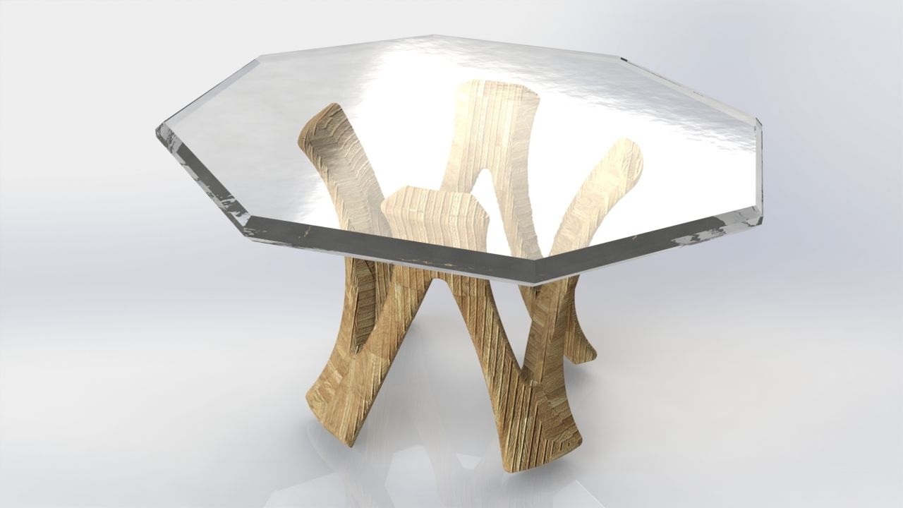 STL file table・3D print model to download・Cults