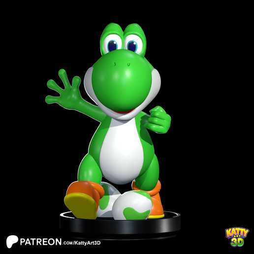 🎨 Yoshi Fan Art - Printable STL Collectible /Yoshi Fan Art - Printable ...