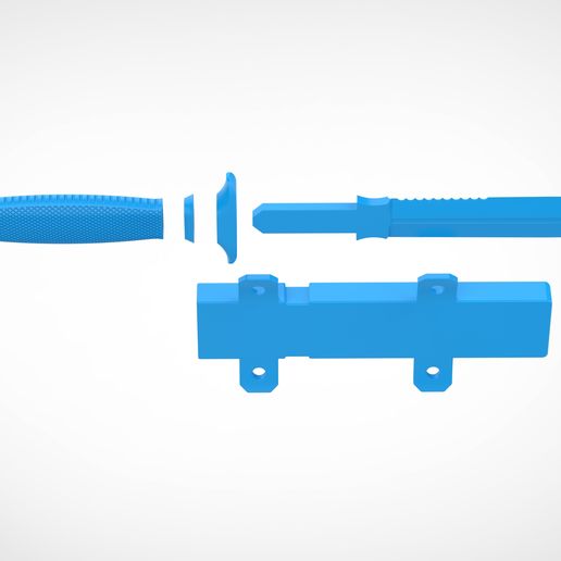 STL file Dagger and Scabbard from the Deadpool and Wolverine 2024 🗡️ ...