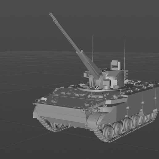 🔫 Russian 2S38 Derivatsiya-PVO self-propelled anti-aircraft gun 3D ...