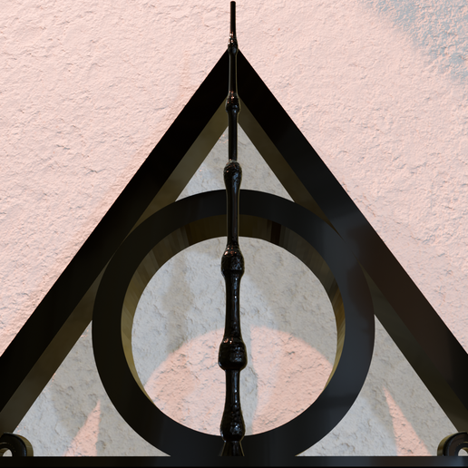 🪄 HARRY POTTER DEATHLY HALLOWS SHELF・ STL File for 3D printing・Cults