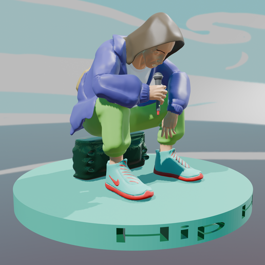 STL file urban rapper 🎤 ・3D printing design to download・Cults