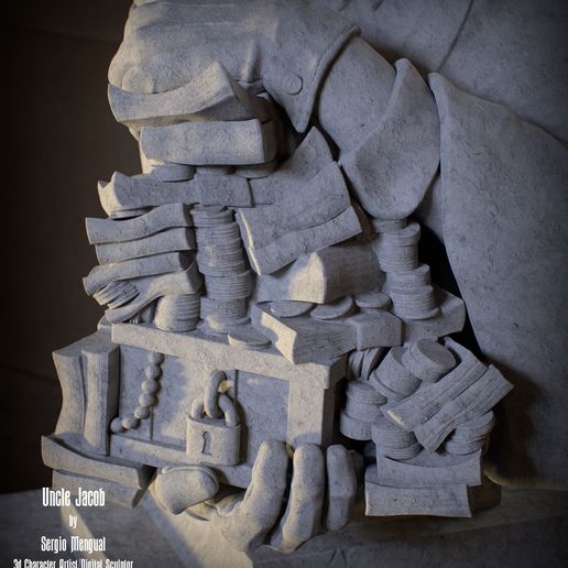 👻 Haunted Mansion Uncle Jacob 3D Printable Bust DELUXE VERSION・ 3D File ...