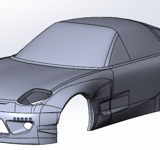 🚗 Mazda RX7- Rocket Bunny Aero V1・Free STL File for ・Cults