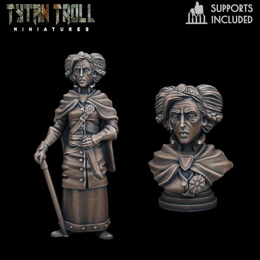 👤 Curse of Strahd - Combo de mini busto de Lady Watcher [Pre-soportado ...