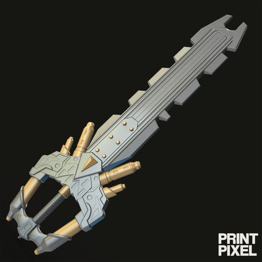 🥰 Fenrir Update Version Keyblade - Kingdom Hearts・ 3D File for 3D ...