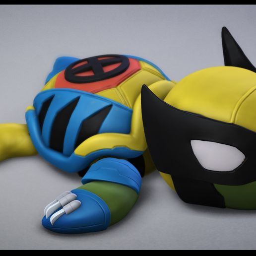 🐢 Super Turtle Wolverine・ 3D File for 3D printing・Cults
