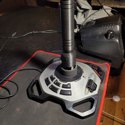 🚗 Rally handbrake ( logitech 3d pro EASY MOD)・ STL File for 3D printing ...