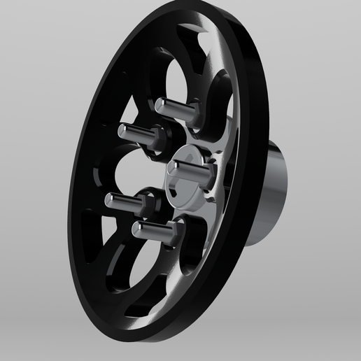 🛞 Drag Wheel COMBO Rear Weld Alpha 1 with Big Tire Hoosier・ STL File ...