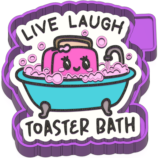 cartoon toaster bath