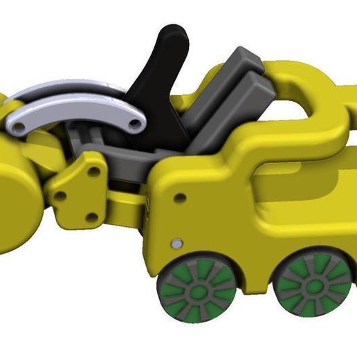 Buldozer Hand Operated Toy・Free 3D File for ・Cults