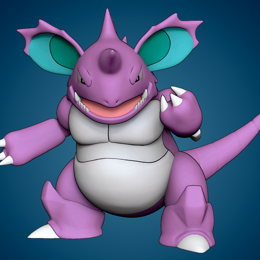 🦸 Pokémon Nidoking #0034・ STL File for ・Cults