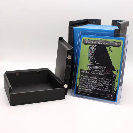 📦 MTG Commander Deck Box with Magnetic Lid & Commander Display・Free STL ...