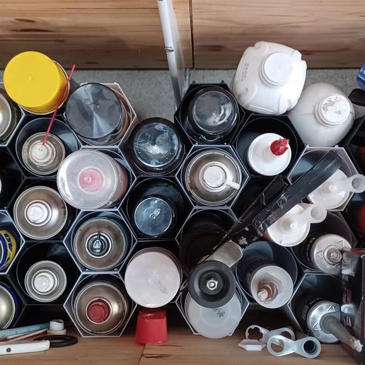 🧰 Modular & unlimited Hexagonal storage rack・ STL File for 3D printing ...