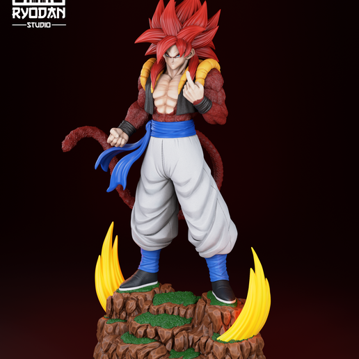 🐉 GOGETA SSJ4 DRAGON BALL・ 3D File for 3D printing・Cults