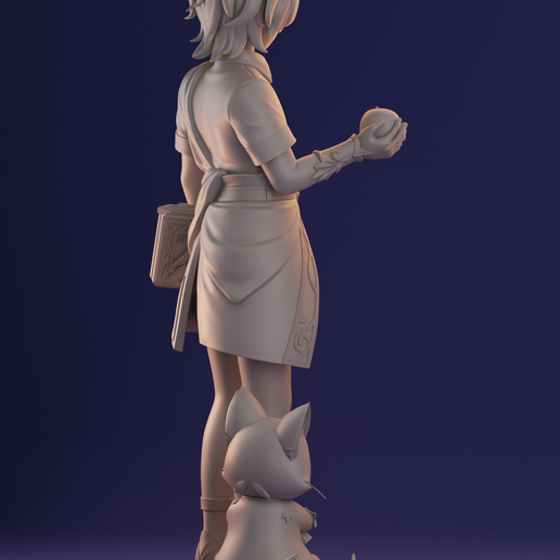 🐱 Cute Dr. Ratio Hsr Figure + Cat Version・ STL File for 3D printing・Cults