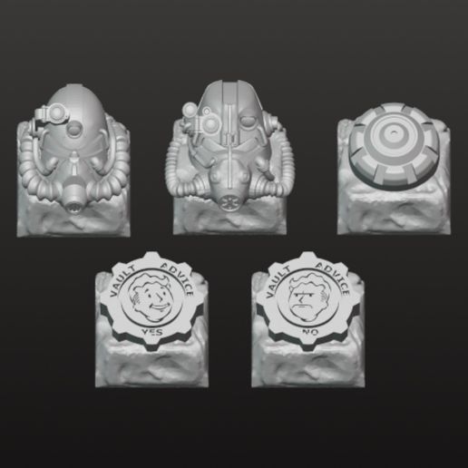 ⌨️ KEYCAP FALLOUT・Free STL File for 3D printing・Cults