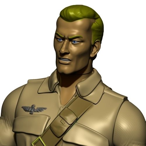 👽 G-I- JOE's DUKE - vintage cartoon version・ 3D File for ・Cults