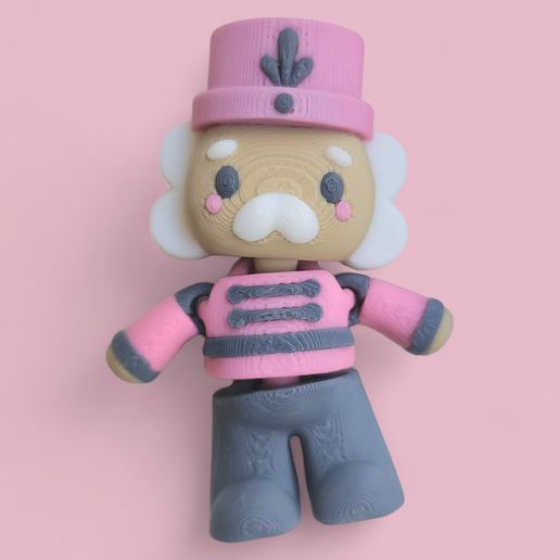 🎄 Kawaii (Cute) Nutcracker Flexi・ STL File for 3D printing・Cults