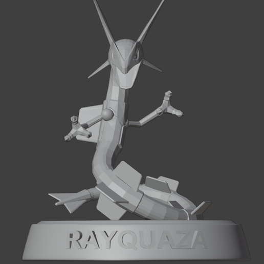 STL file Rayquaza Miniature 🐉 ・3D print model to download・Cults