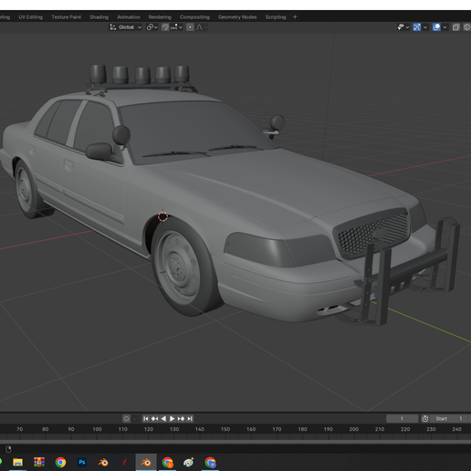 🚙 Ford Crown Victoria Police Interceptor (CVPI)・ OBJ File for 3D ...