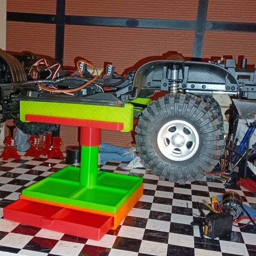 Free 3D file Rotating rc stand with crawler extension 🚁 ・3D print ...