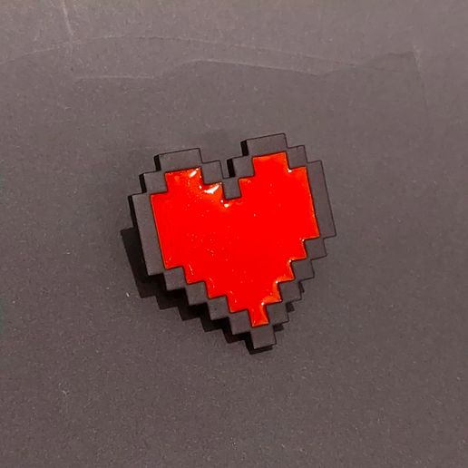 💜 Determination soul heart undertale deltarune enamel pin magnet・Free ...