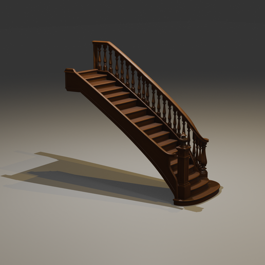 🗿 Victorian Stairs・ STL File for 3D printing・Cults