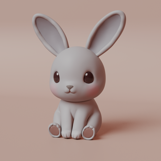 STL file cute bunny 🎨 ・Design to download and 3D print・Cults