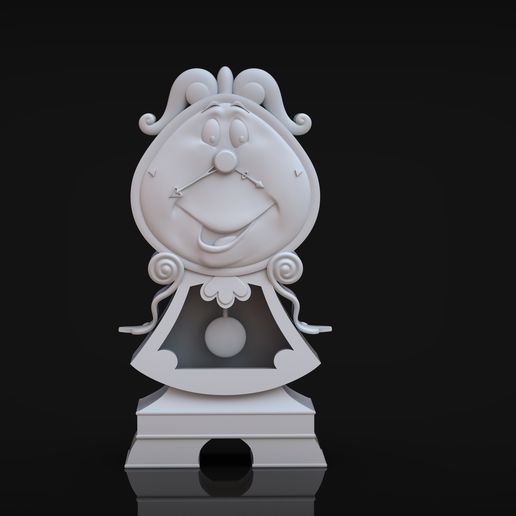 🎨 La Bella y la Bestia : Cogsworth (sin color)・Archivo STL Gratis para ...