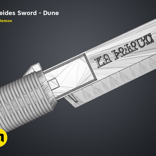 🗡️ Atreides Sword 4 - Dune・ 3D File for ・Cults