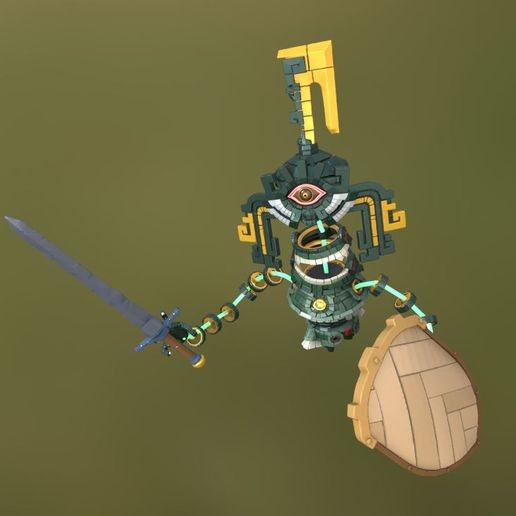 🫡 TOTK Zonai Soldier Construct II Parts + Bonus・ STL File for ・Cults