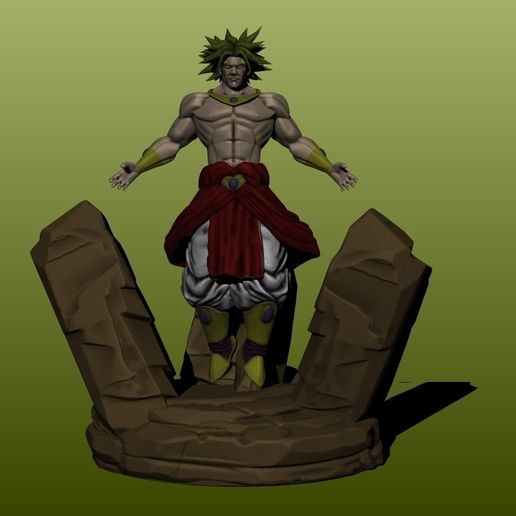 OBJ file broly model print 🗿 ・3D print design to download・Cults